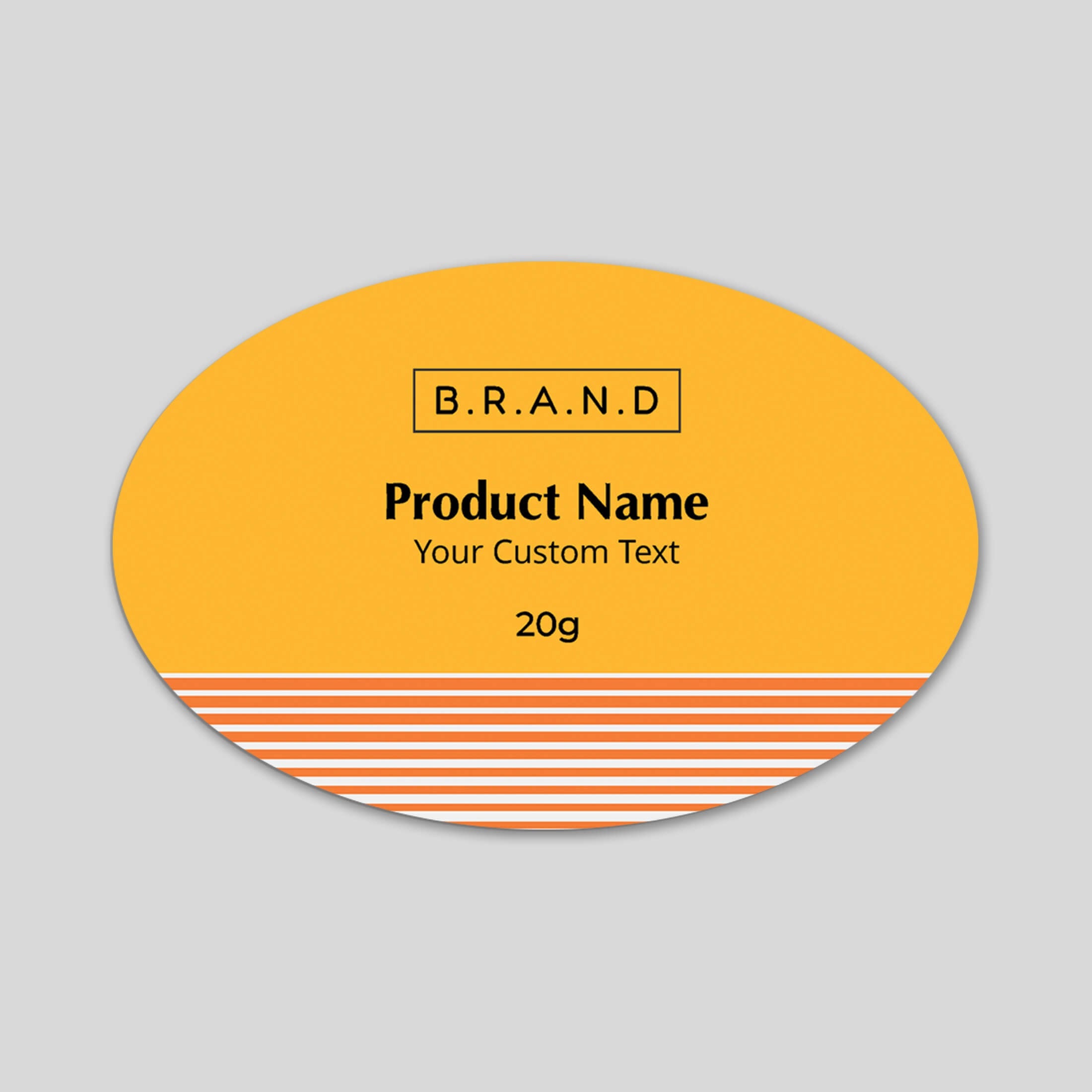 Oval Shape Label 2